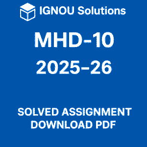 IGNOU MHD -10 Solved Assignment 2025-2026 in Hindi IGNOU Solved ...
